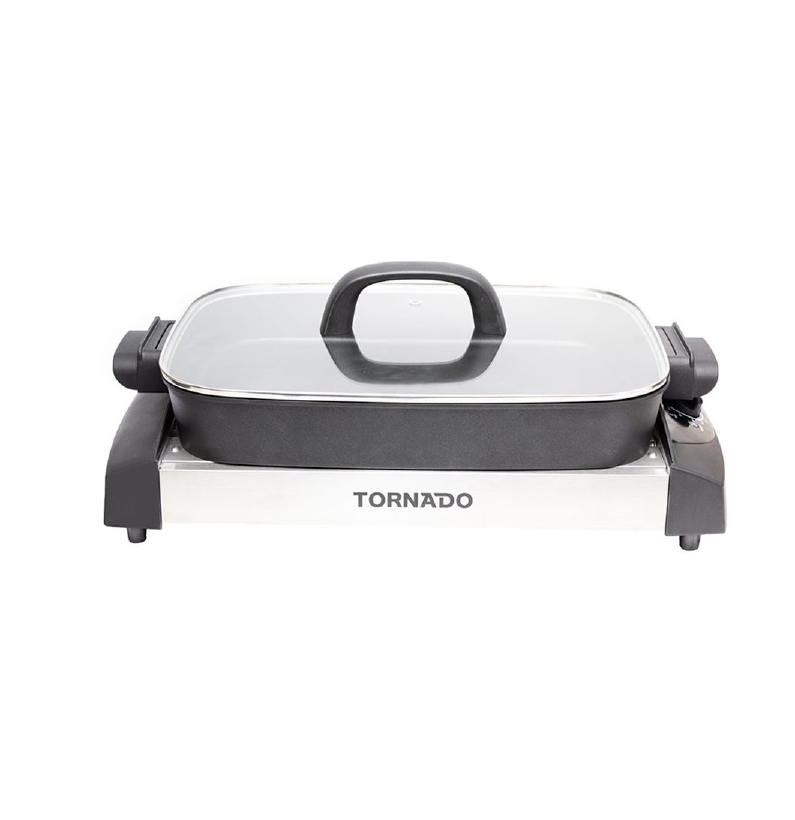 شواية كهربائية تورنيدو قدرة 1500 وات أسود × استانلس - TCS-1500 - Berty ...